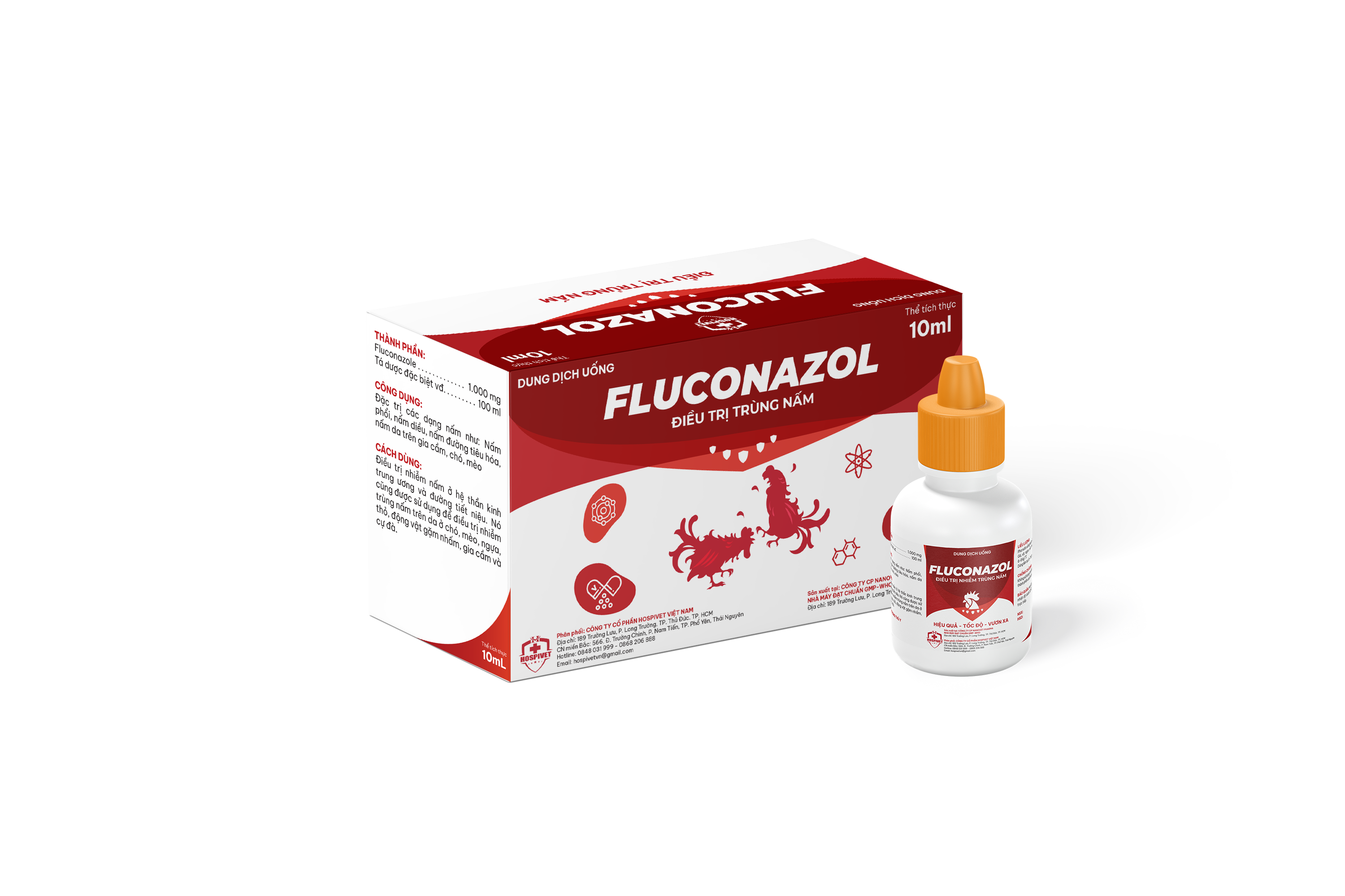 FLUCONAZOL 10ml - THUỐC THÚ Y