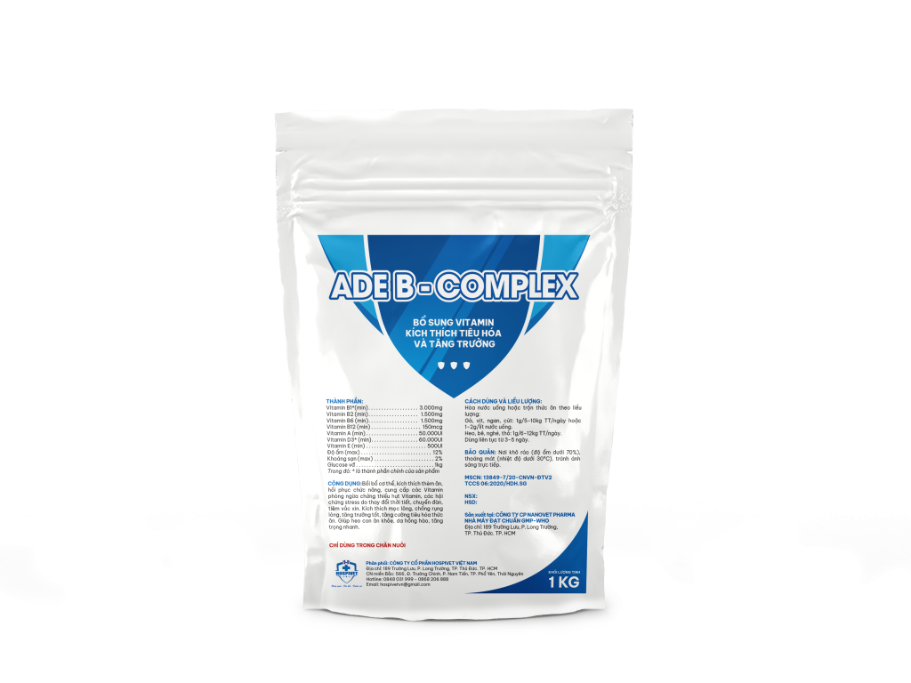 ADE B-COMPLEX 1kg - THUỐC THÚ Y